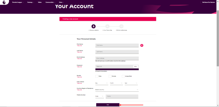 How to create a Fantasy Premier League (FPL) account